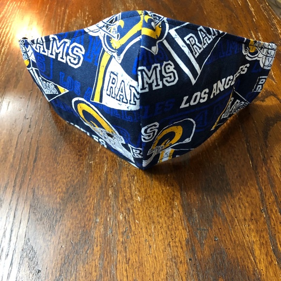 Custom Made | Accessories | Adult La Rams Unisex Shaped Mask Washable ...
